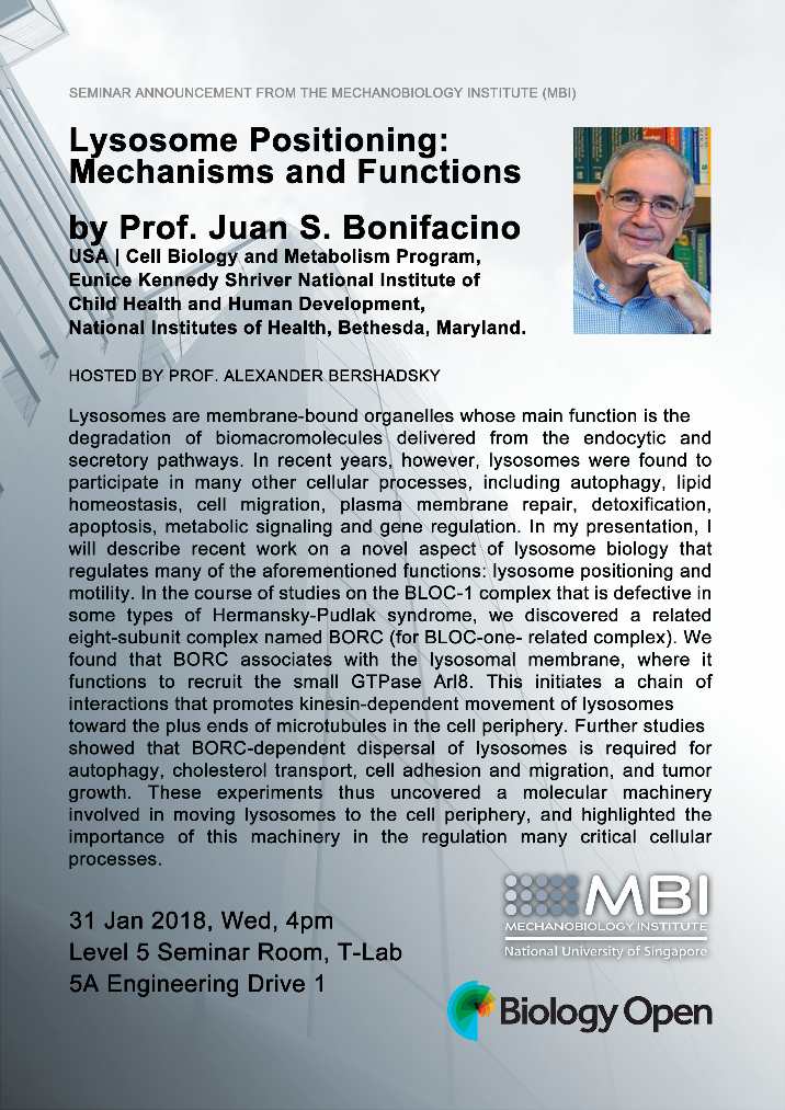 Lysosome Positioning: Mechanisms and Functions by Prof Juan S ...