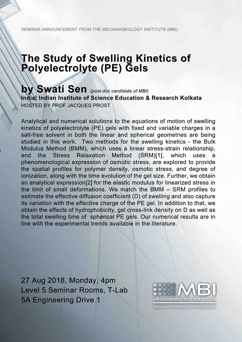 The Study of Swelling Kinetics of Polyelectrolyte (PE) Gels by Swati ...