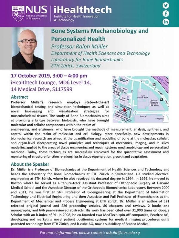Bone systems mechanobiology and personalized health by Ralph Muller ...