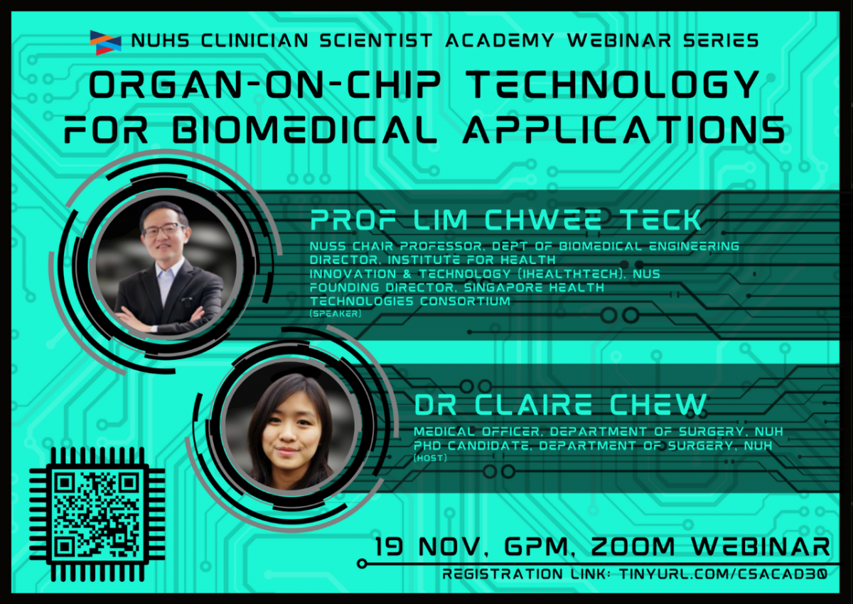 NUHS Clinician Scientist Academy Webinar: Organ-on-chip technology for ...